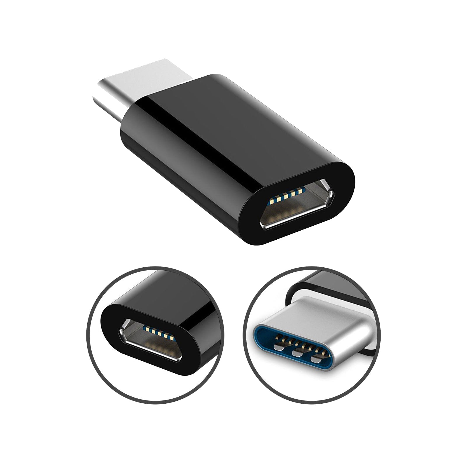 Logico Type-C Adapter Micro USB to USB-C Fast Charging - Tektel.com